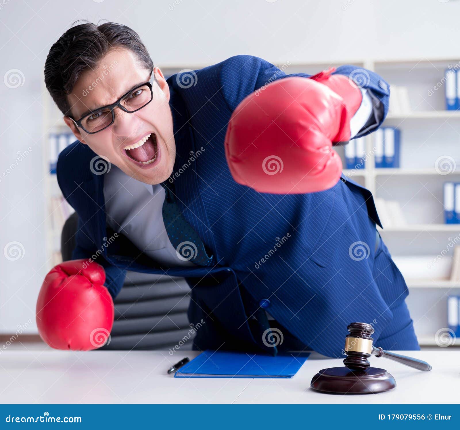 Lawyer Working in His Office Stock Photo - Image of courtroom, advocate ...