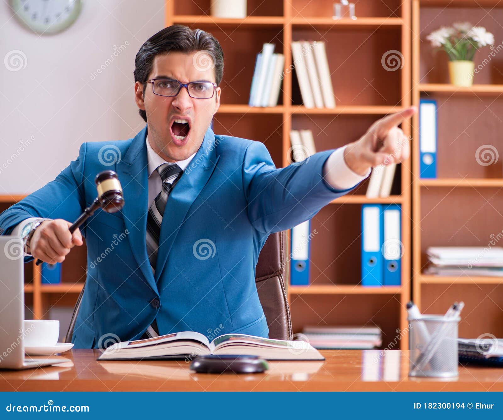 Lawyer Working in the Office Stock Photo - Image of away, arbitrate ...