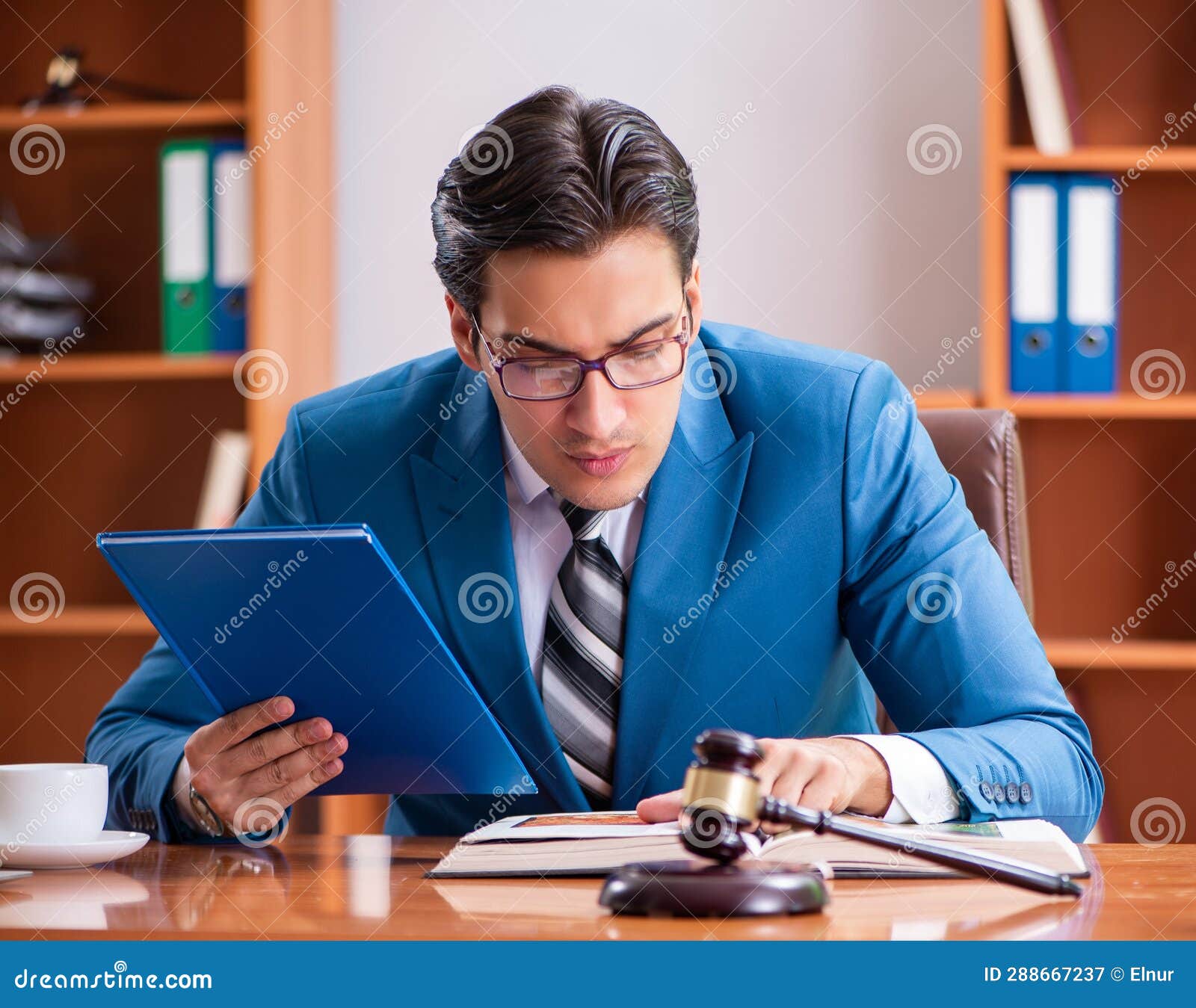 Lawyer Working in the Office Stock Image - Image of fairness, counsel ...