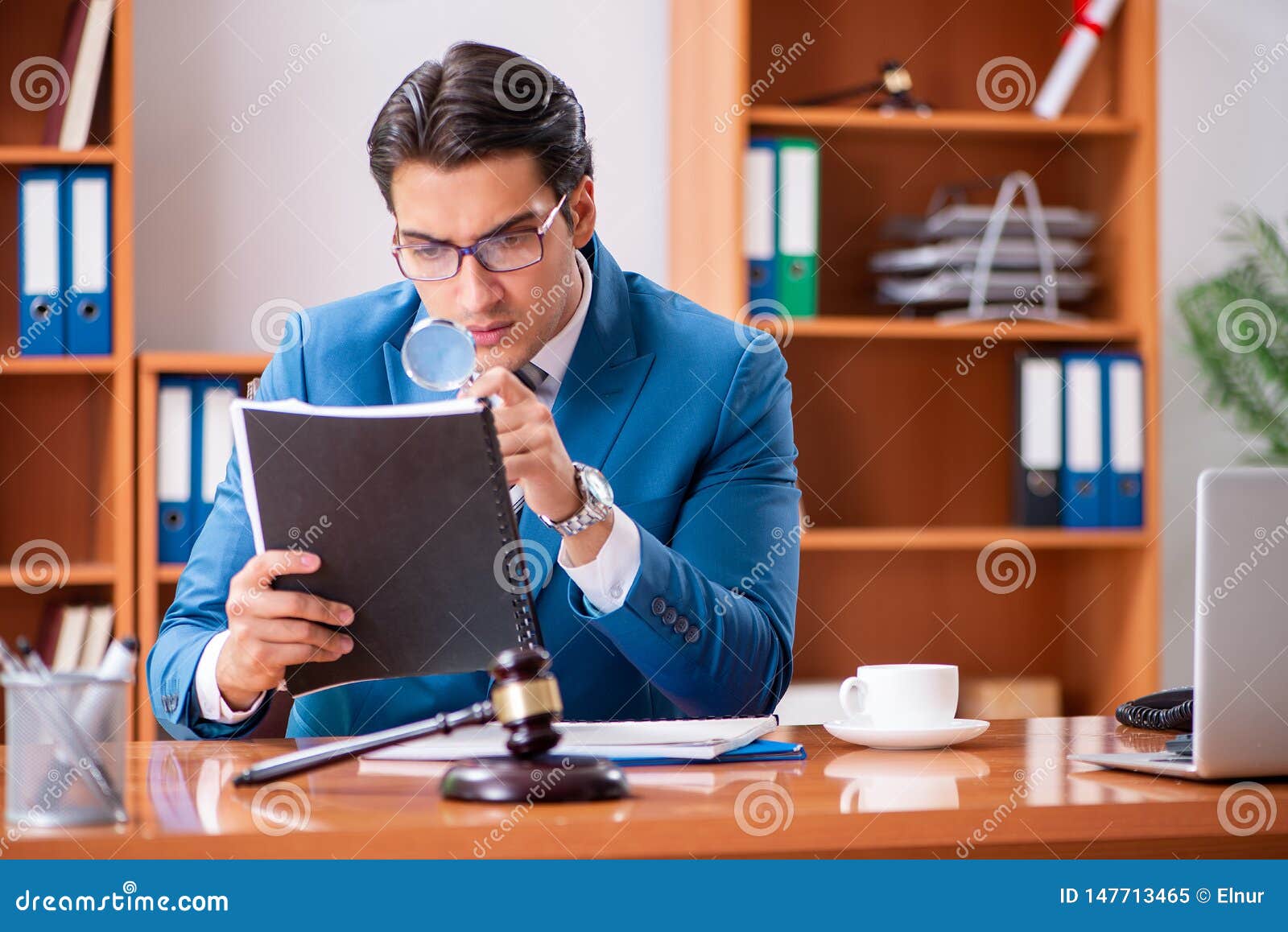 The Lawyer Working in the Office Stock Image - Image of legislation ...