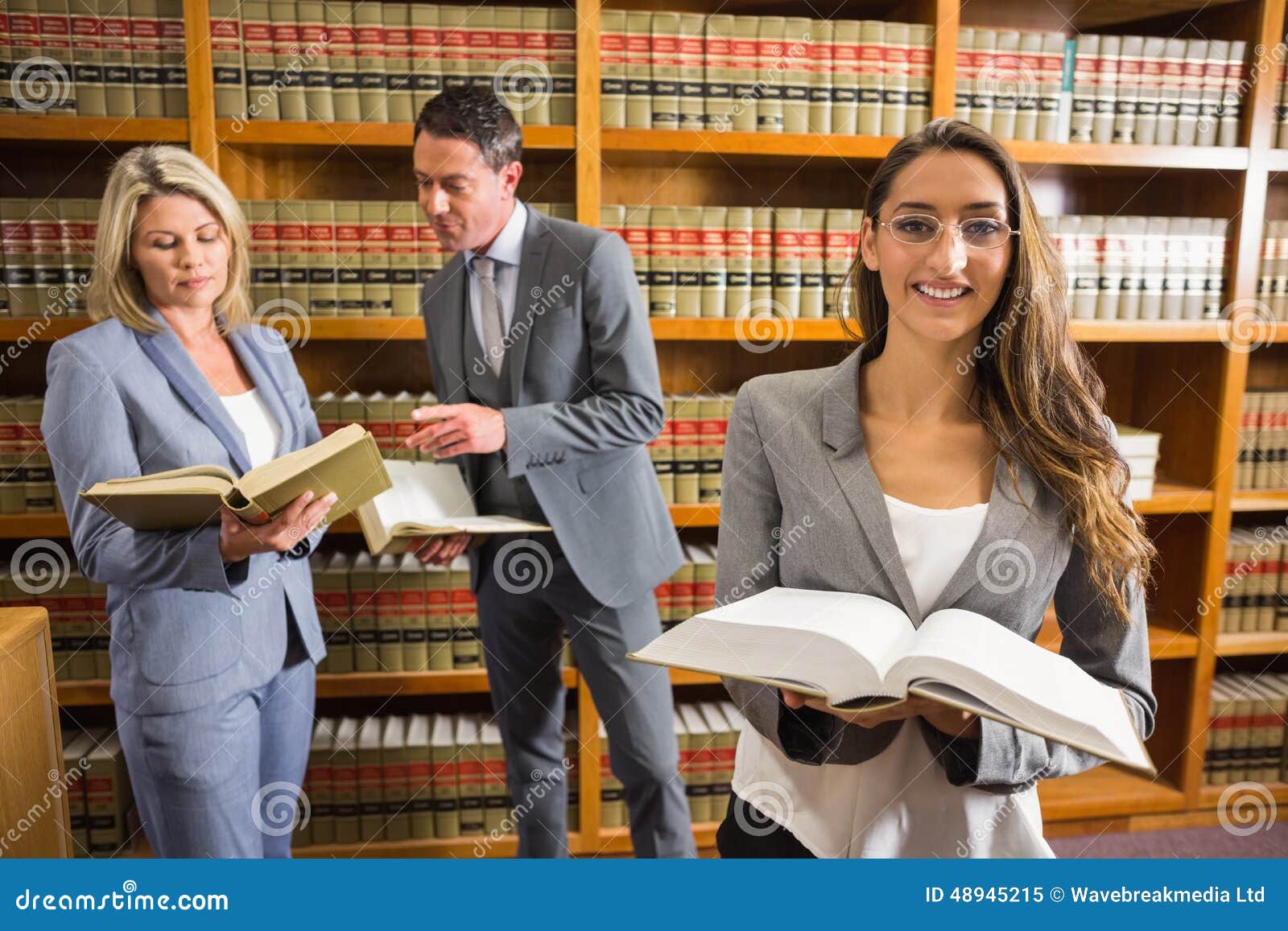 Lawyers in the law library stock image. Image of people - 48945215