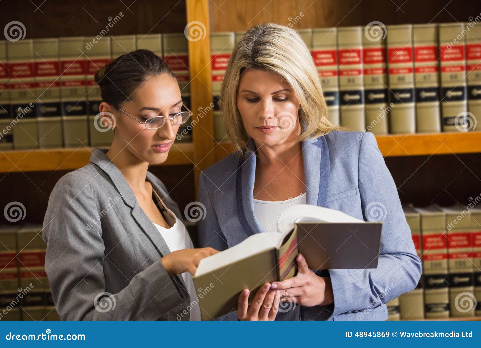 Lawyers Talking in the Law Library Stock Image - Image of higher, book ...