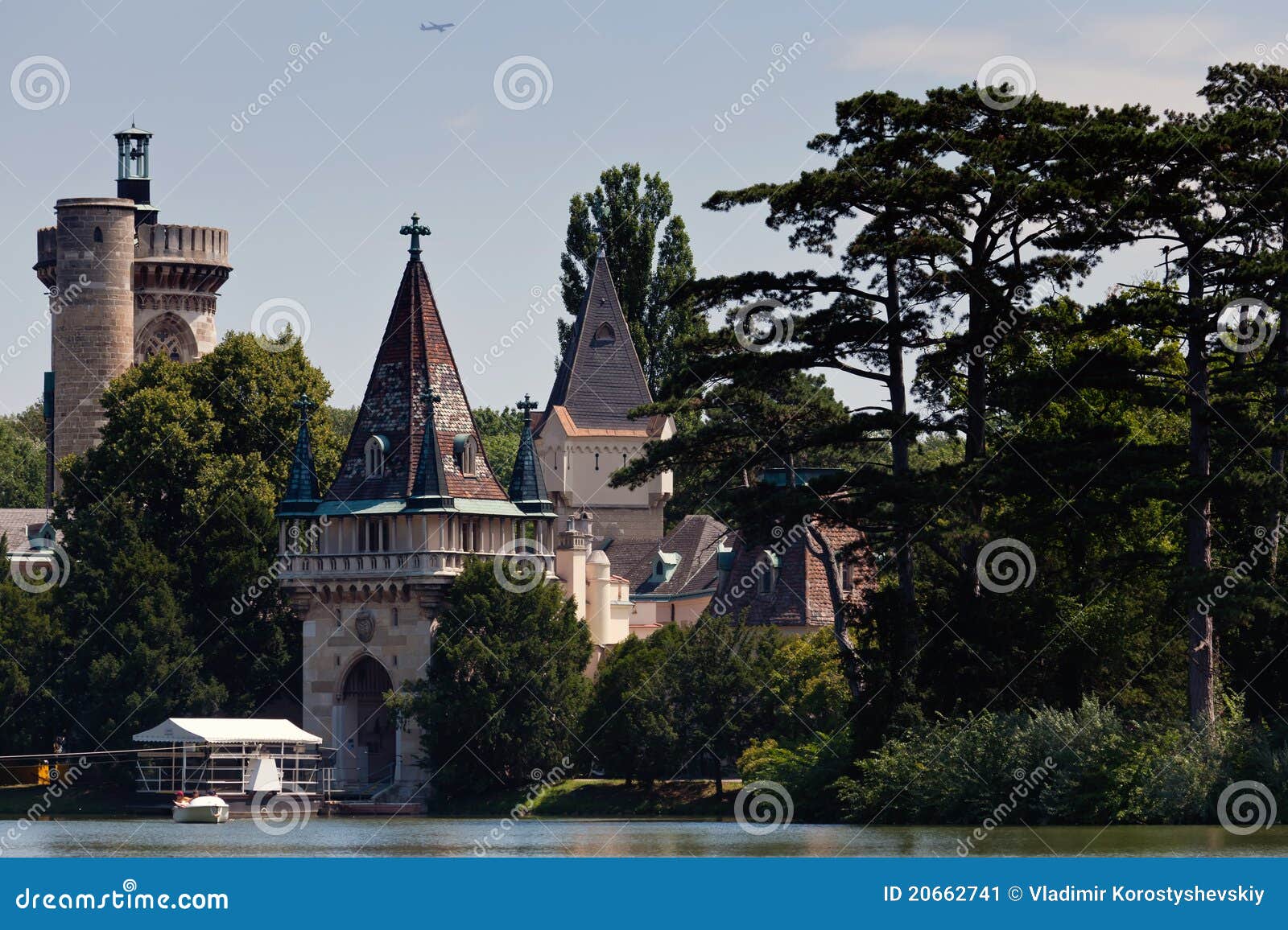 Laxenburg Castle stock image. Image of water, forest - 20662741