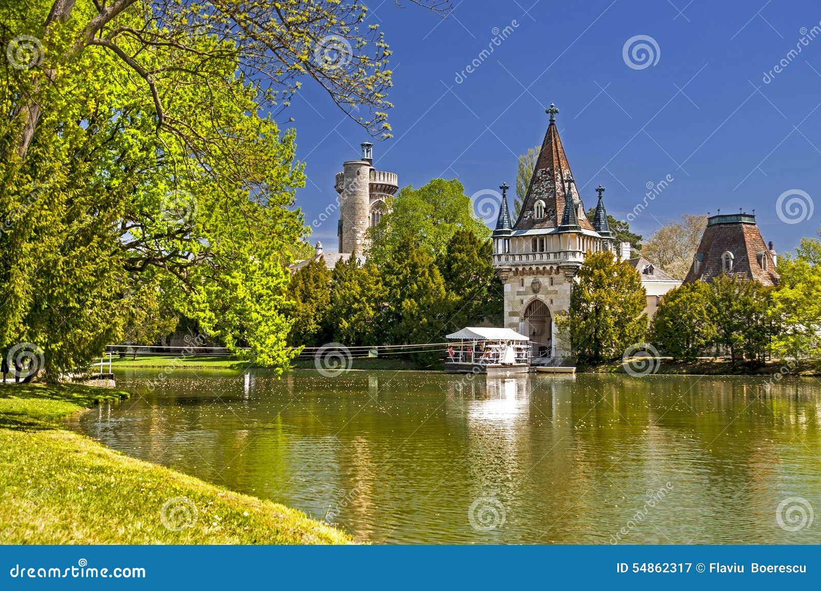 Laxenburg castle, Vienna stock image. Image of landmark - 54862317