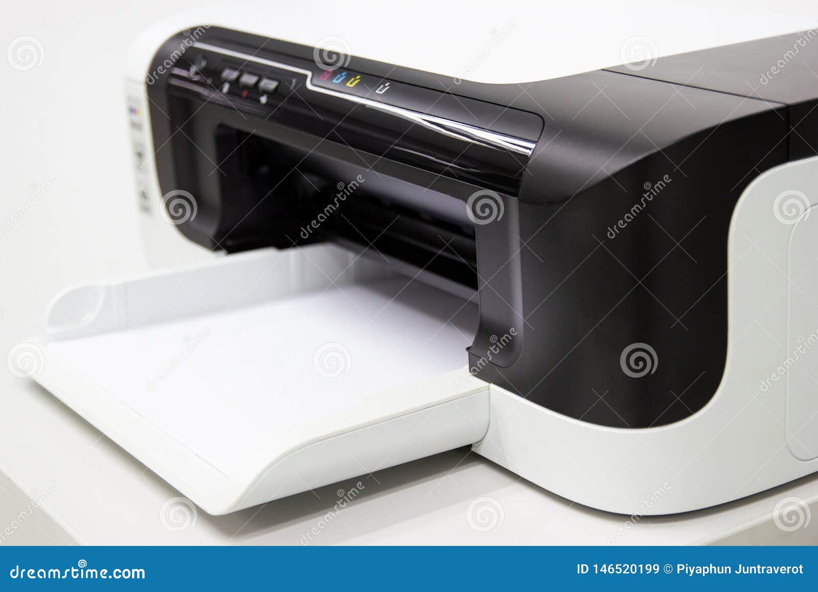 Lay Down the Paper from Printer in the Office Stock Image - Image of ...
