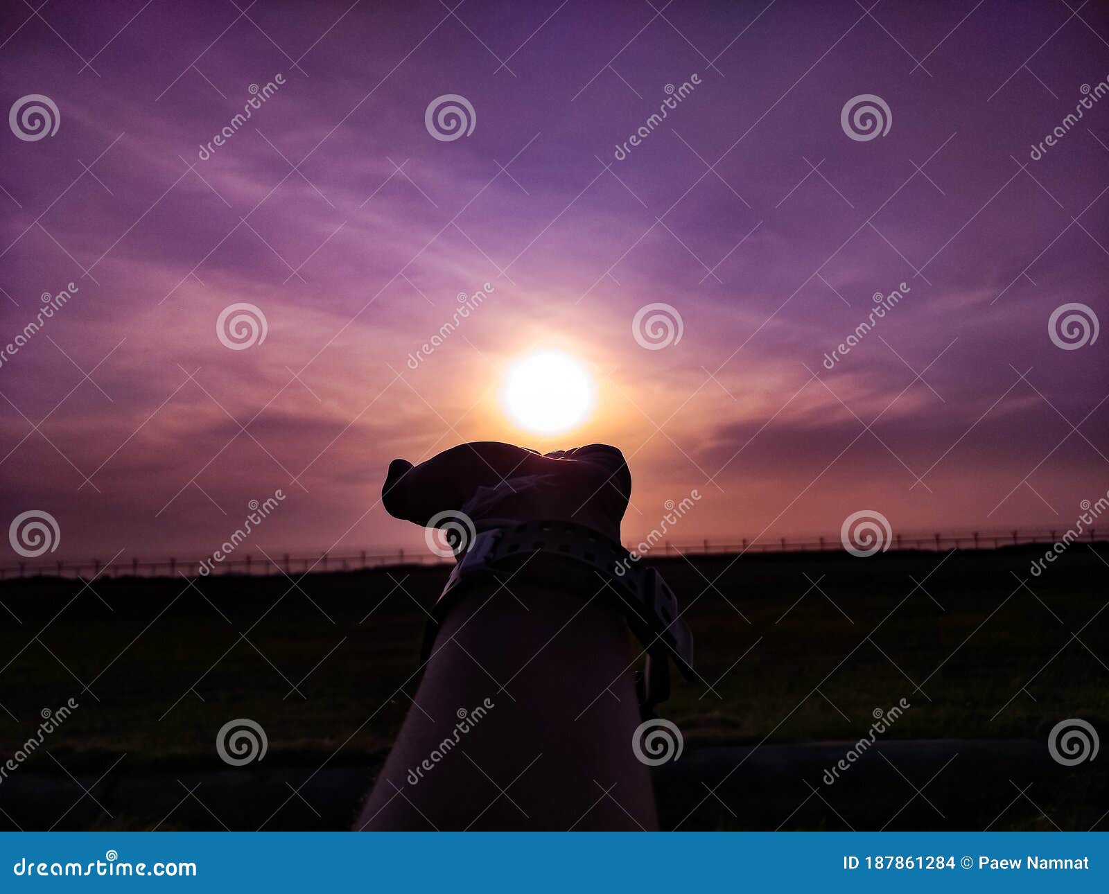 Lay down the sun stock photo. Image of evening, cloud - 187861284