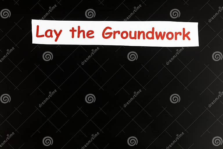 Lay Groundwork Basic Foundation Construction Preparation Agreement ...
