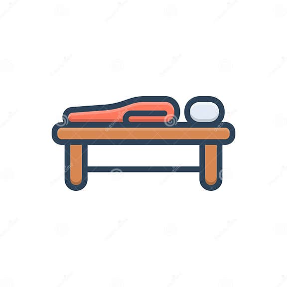 Color Illustration Icon for Lay, Person and Laying Stock Vector ...