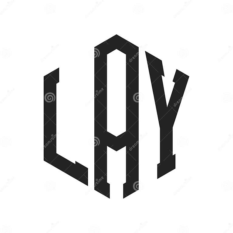 LAY Logo Design. Initial Letter LAY Monogram Logo Using Hexagon Shape ...
