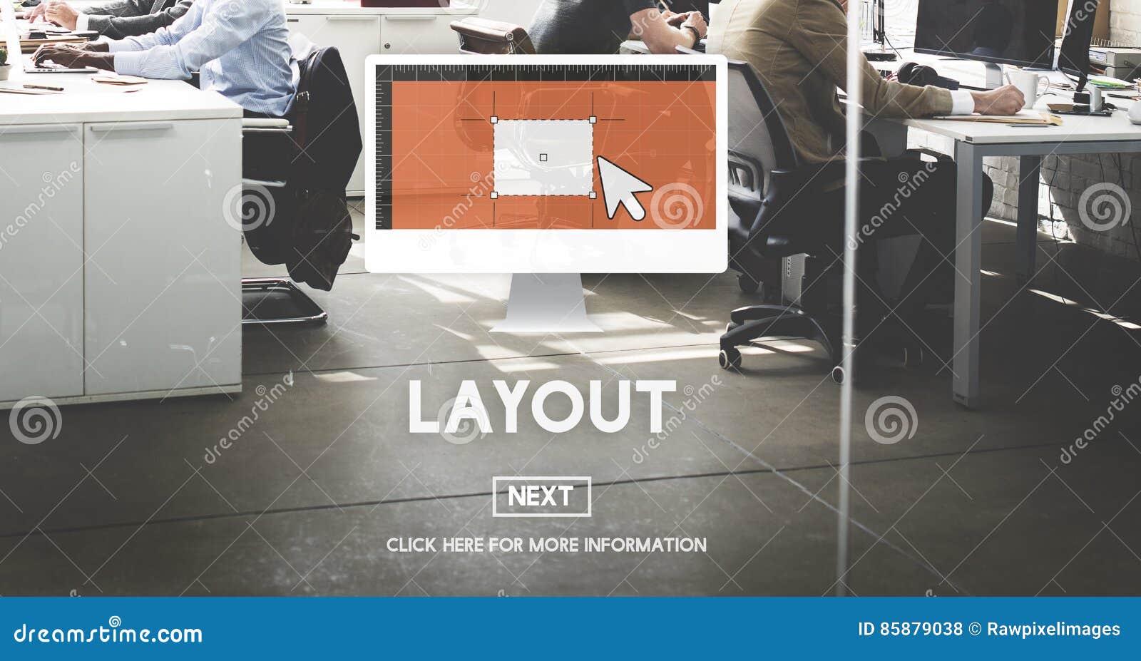 Lay Out Creative Design Plan Blueprint Creative Concept Stock Photo ...