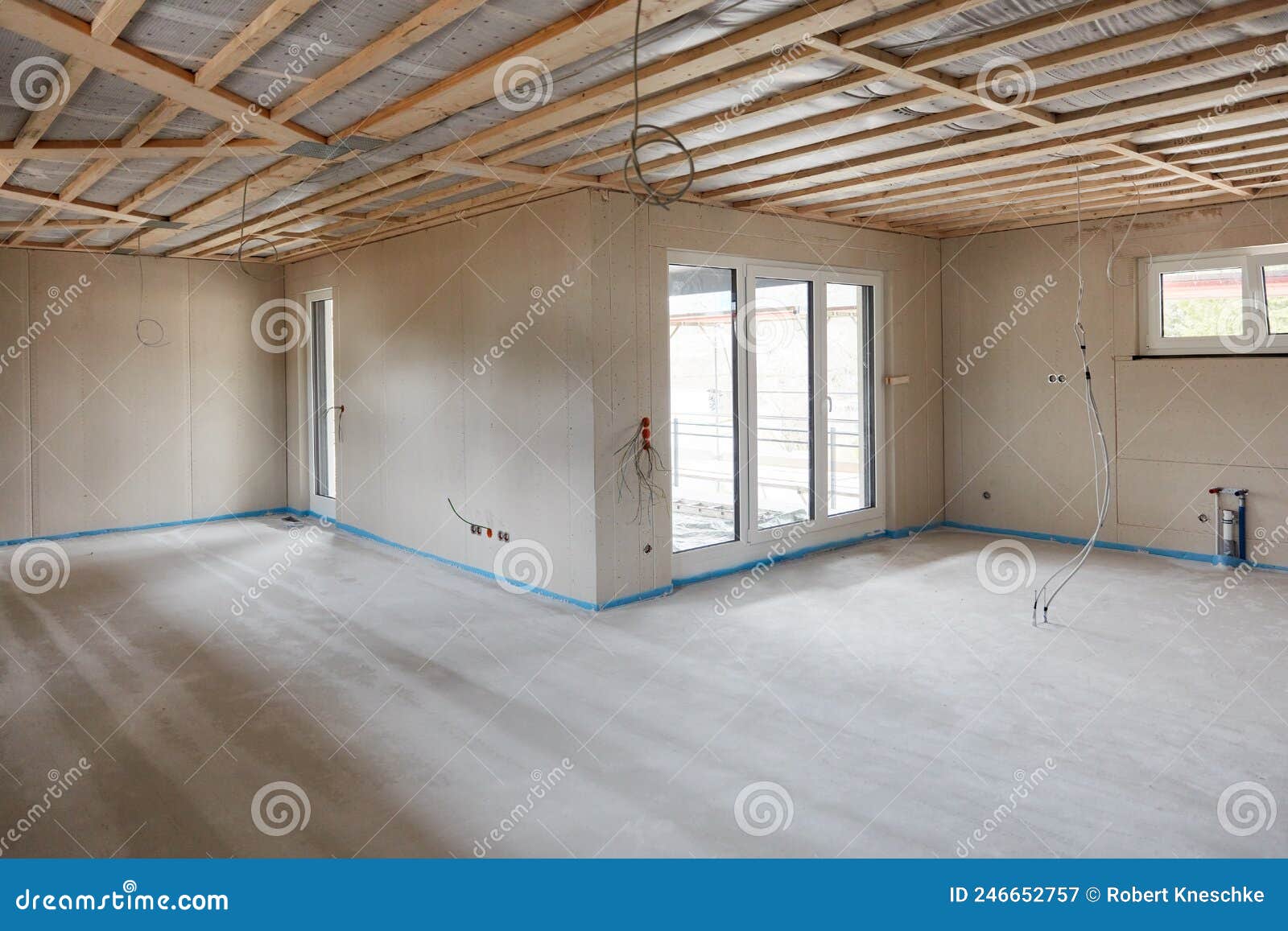 Lay the Screed and Let it Dry by a Screed Layer Stock Image - Image of ...