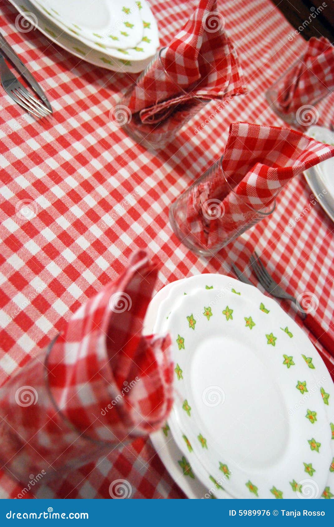 Lay the table stock photo. Image of forks, cloth, napkin - 5989976