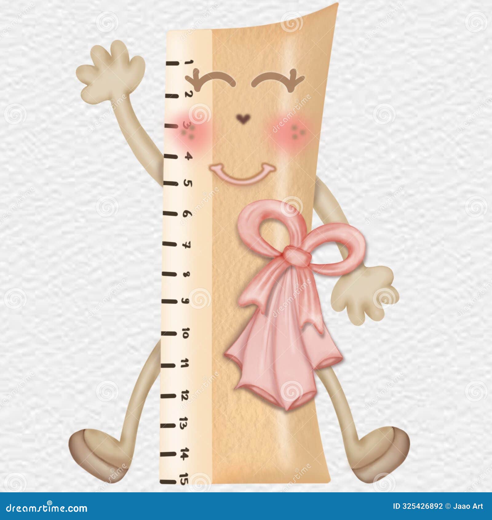 Brown Measuring Ruler,Cartoon Wood Style Hand Drawn, Measuring Tool ...