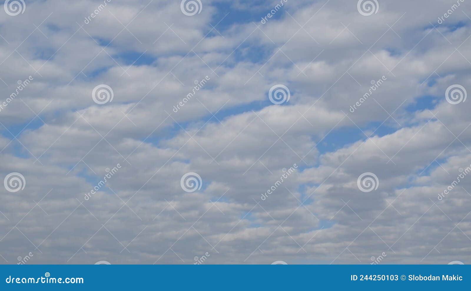 Layer of Altocumulus Stratiformis Clouds Moving Across Sky in Fast ...