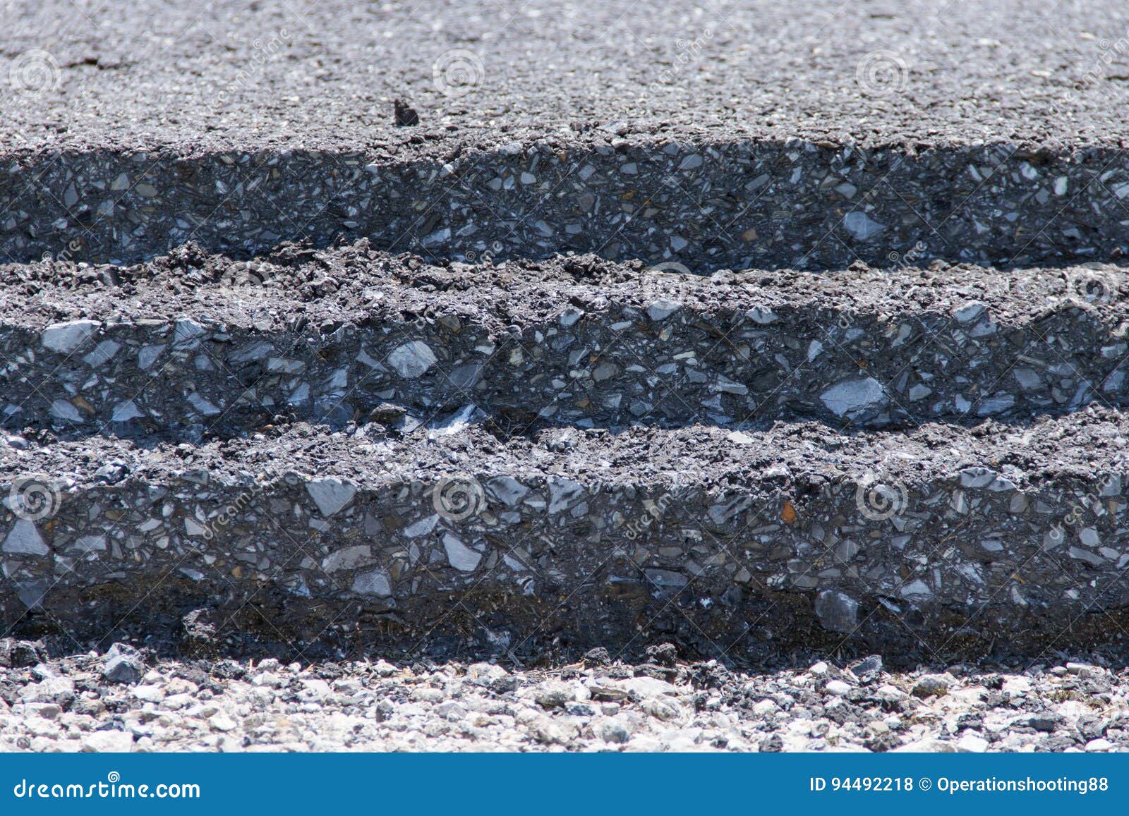 Layer of asphalt stock photo. Image of clay, natural - 94492218