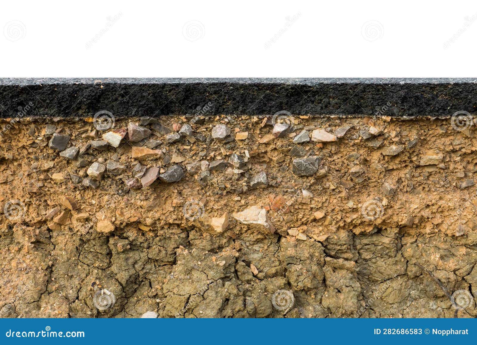The layer of asphalt road stock image. Image of horizontal - 282686583