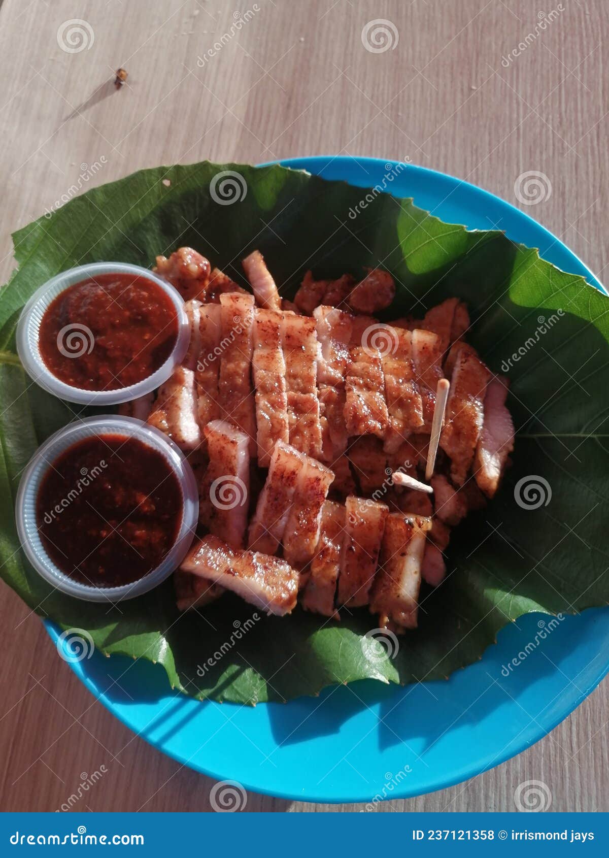 3 layer Barbecue pork stock photo. Image of barbecue - 237121358