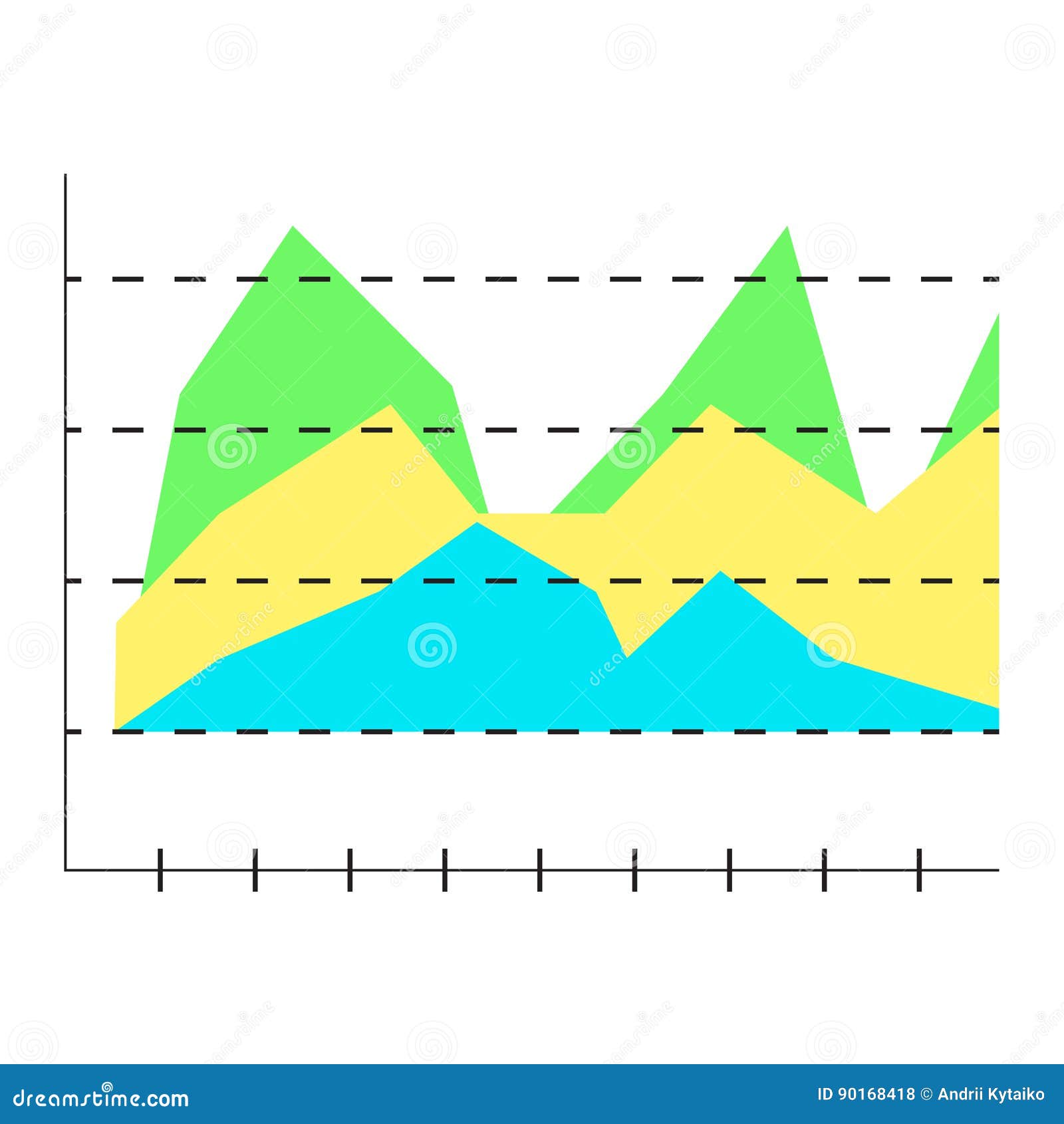 Layer chart vector stock vector. Illustration of modern - 90168418