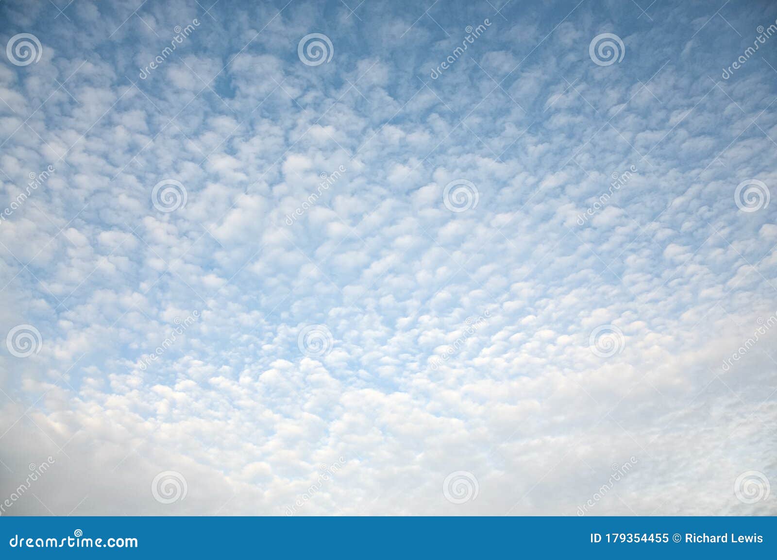 A Layer of Clouds in a Blue Sky. Stock Image - Image of mackerel ...