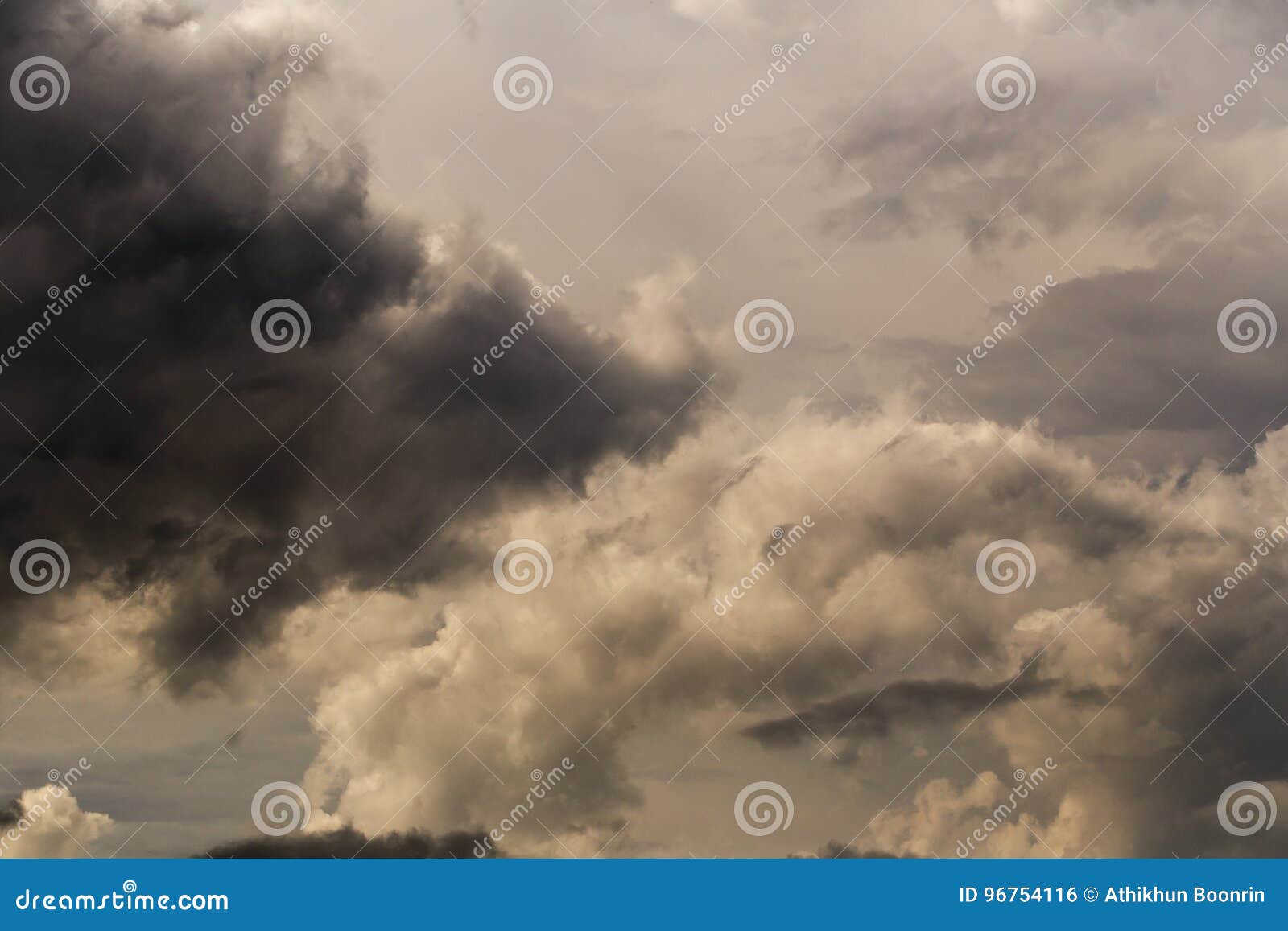 Layer of clouds. stock photo. Image of dramatic, overcast - 96754116