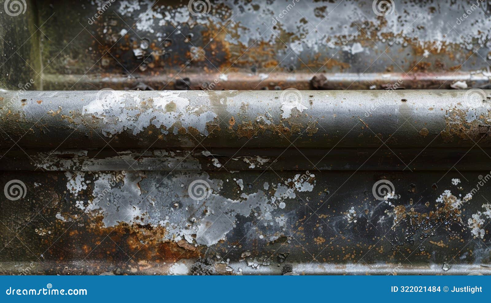 A Layer of Dirt and Grease Coating a Once Silver Handrail Creating a ...