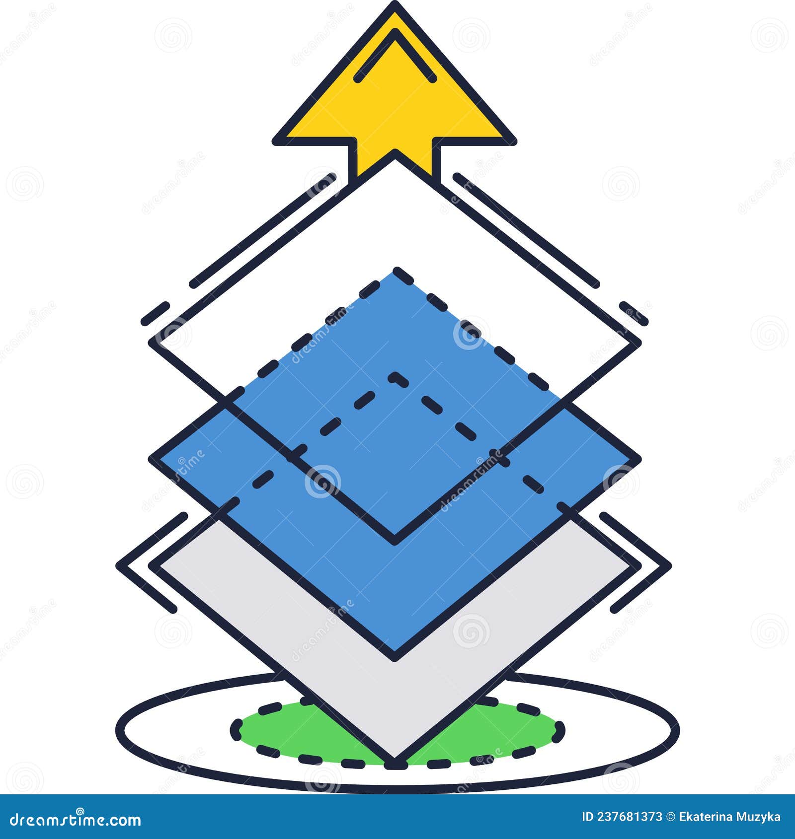 Layer Icon. Logo Of Stack. Layer Icons For Paper, Carpet, Floor And ...
