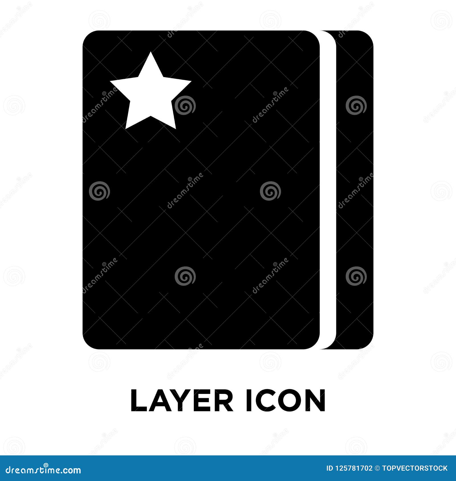 Layer Icon Vector Isolated On White Background Logo Concept Of Stock
