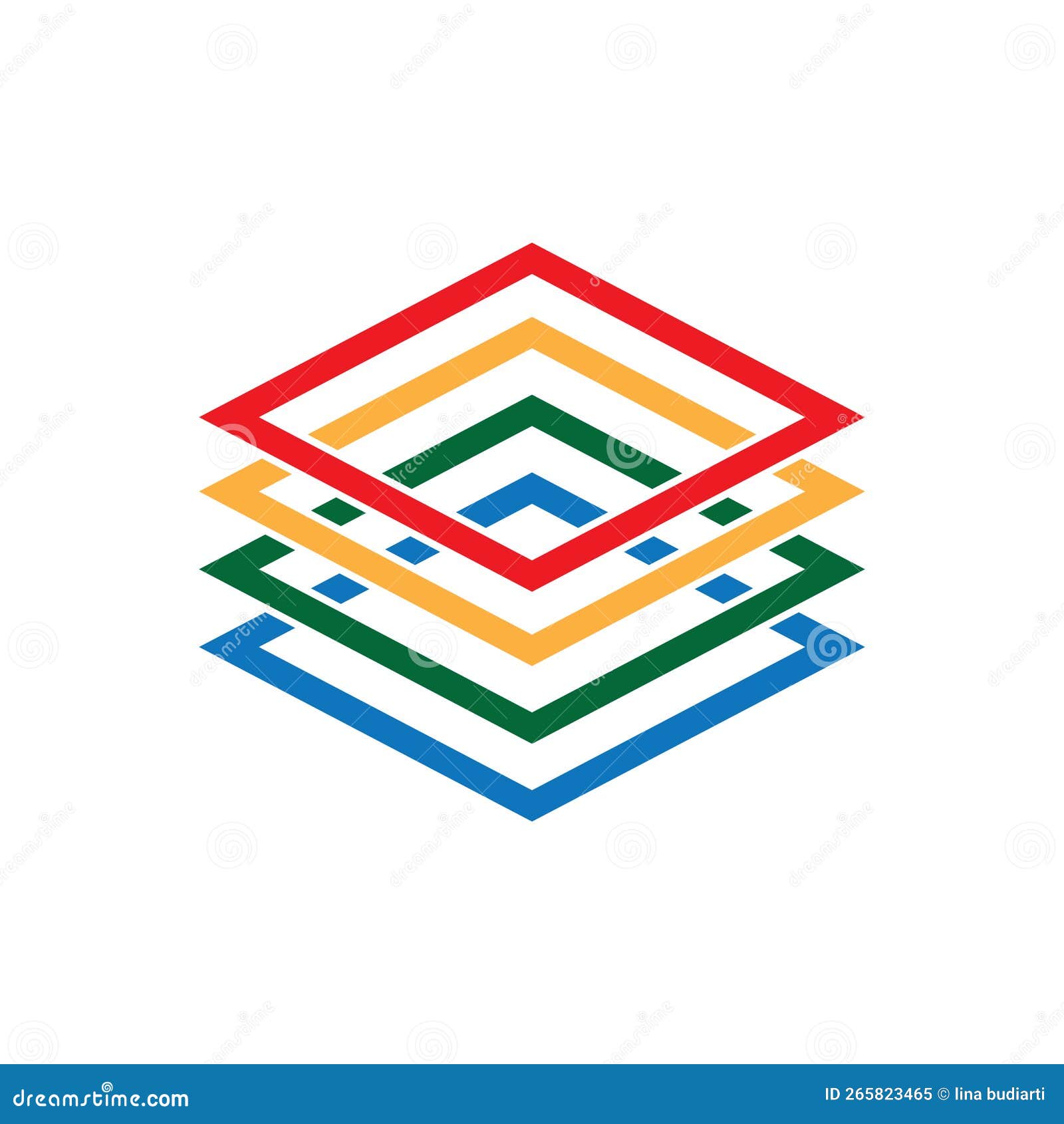 Layer logo stock vector. Illustration of arabian, tone - 265823465