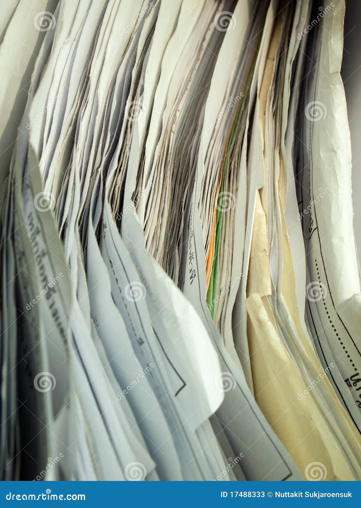 Layer of Old Document Vertical Stock Image - Image of cardboard, letter ...