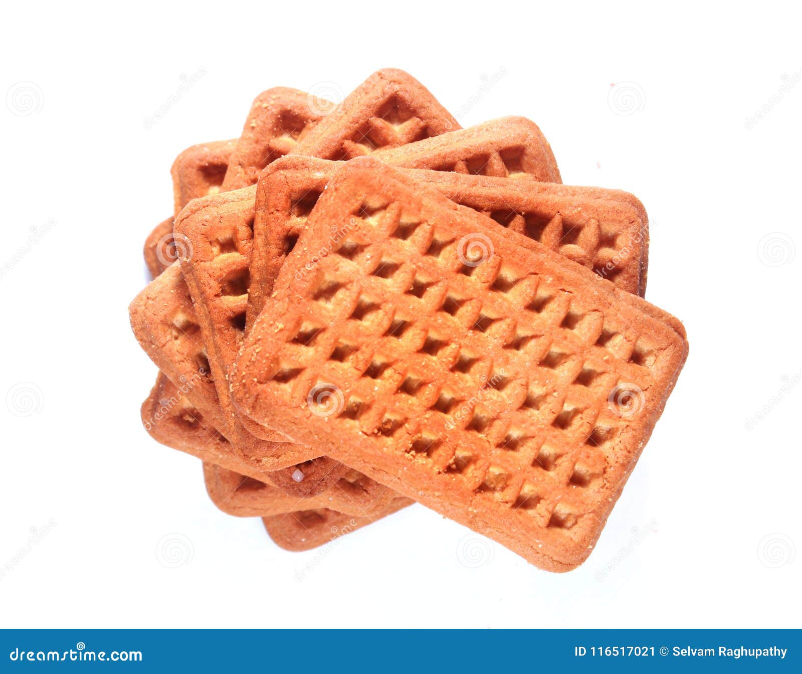 A Layer of Rectangle Milk Biscuits. Stock Image - Image of protein ...