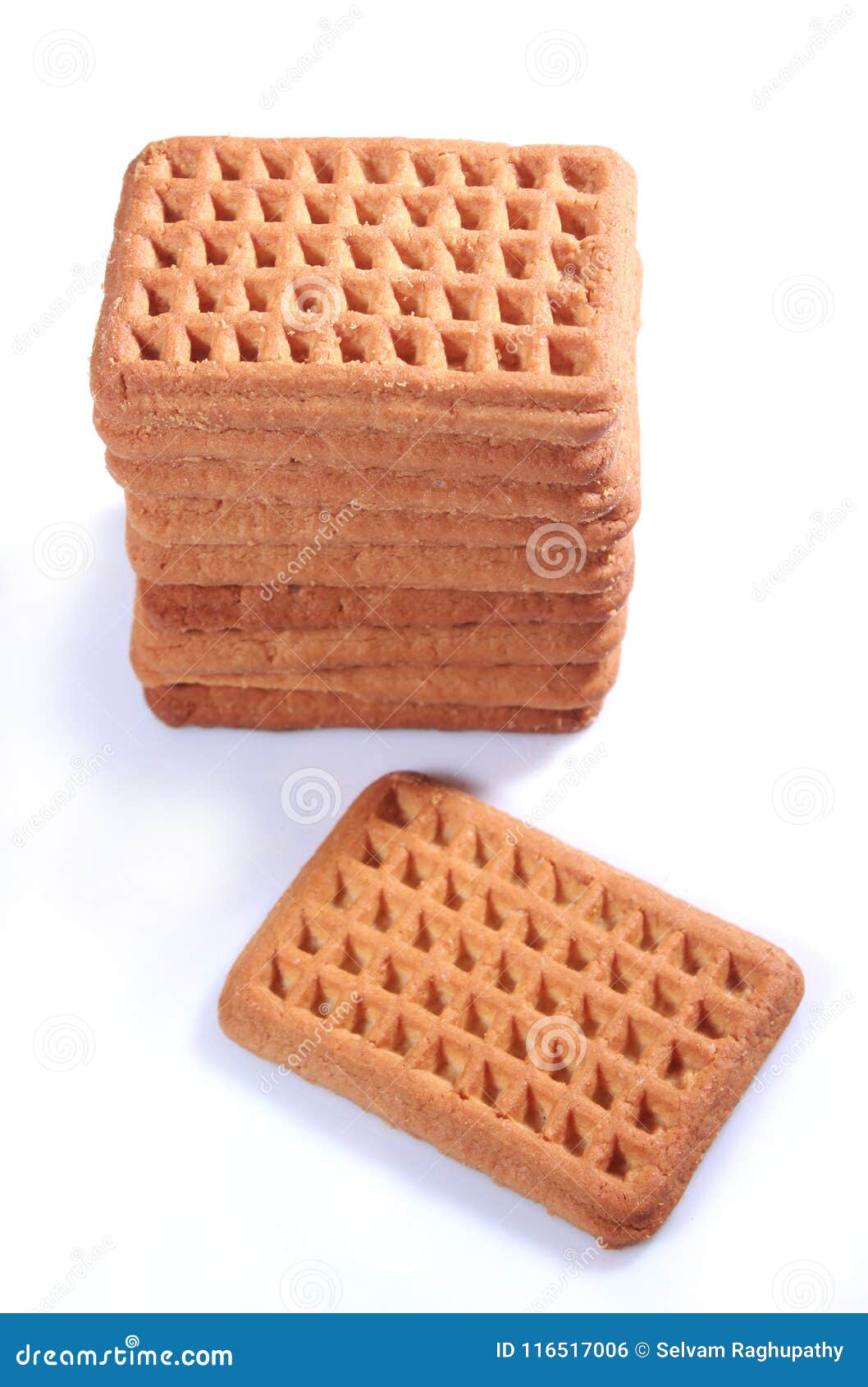 A Layer of Rectangle Milk Biscuits. Stock Photo - Image of pink ...
