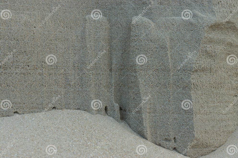Layer of sand at the beach stock image. Image of nature - 282652453