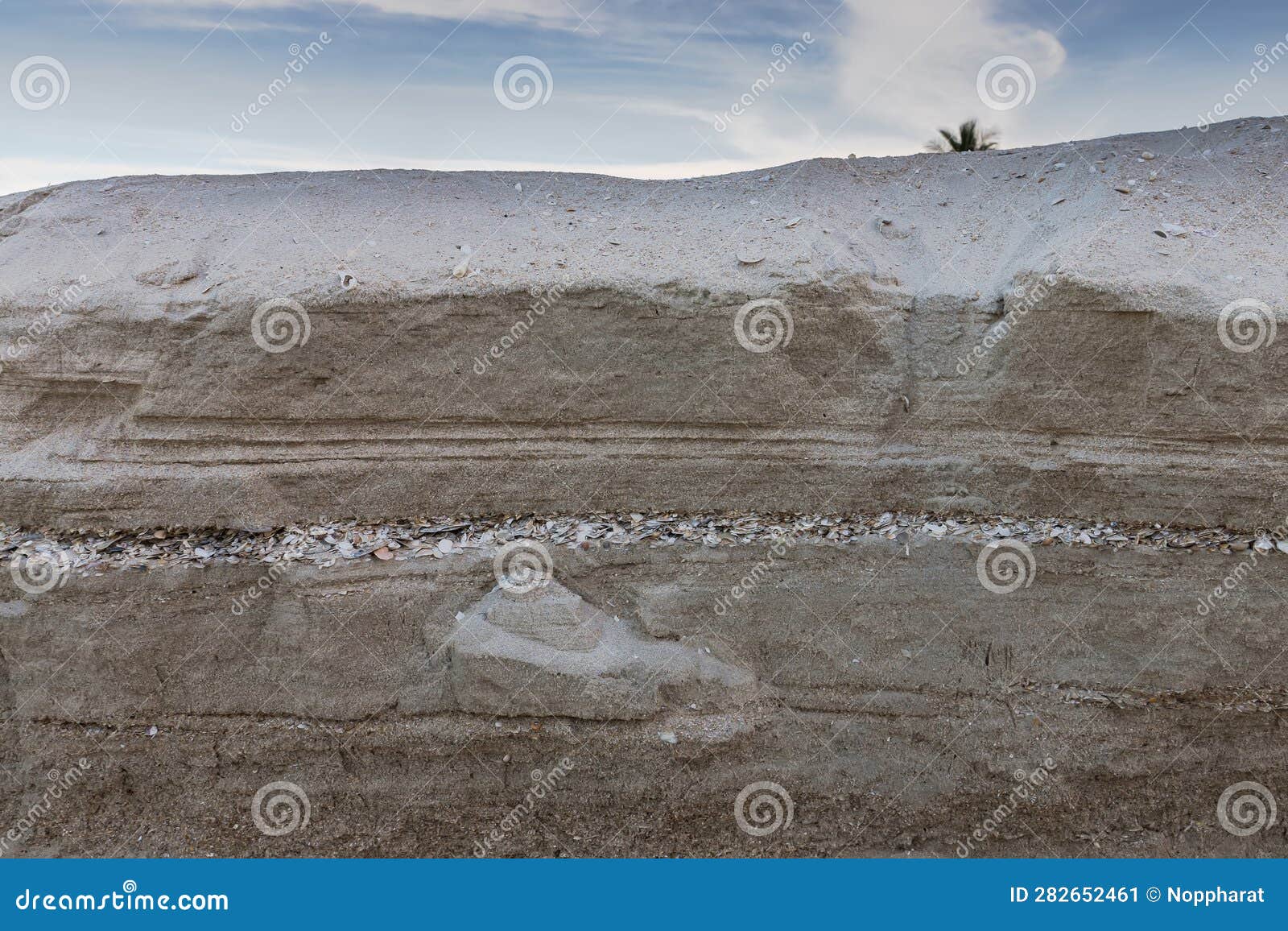 Layer of sand at the beach stock image. Image of canyon - 282652461