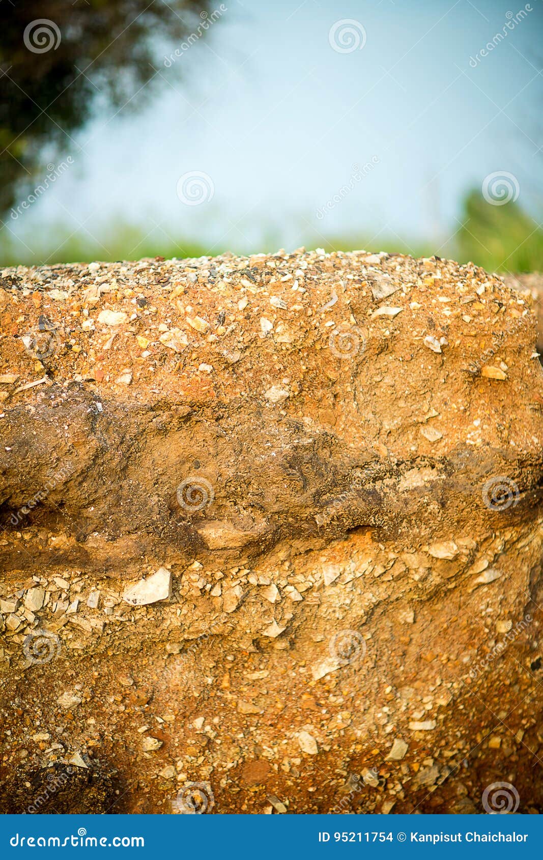 Layer Section in the Soil.cut of Soil with Several Layers Visible and ...