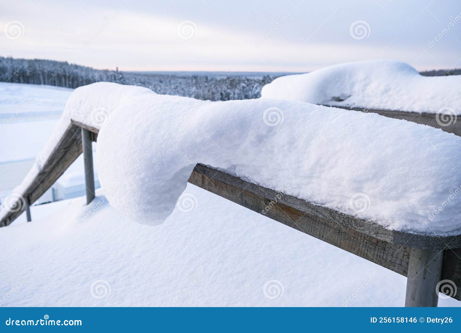 A Layer of Snow on Surface. Snowy Winter. Stock Photo - Image of season ...