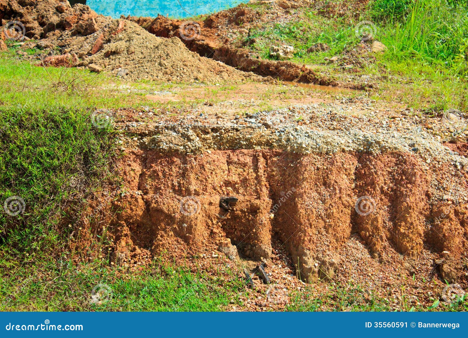 Layer of soil beneath stock image. Image of material - 35560591