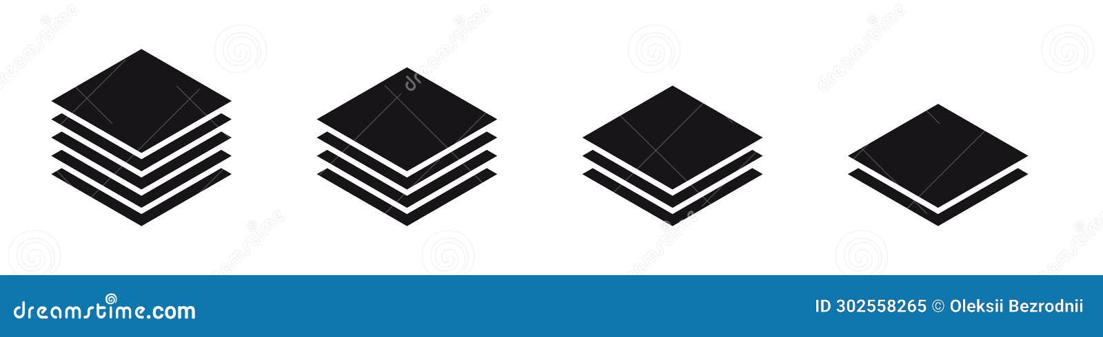 Stack, Tier, Layers Tower Icon, Symbol. Multitier Icon Vector ...