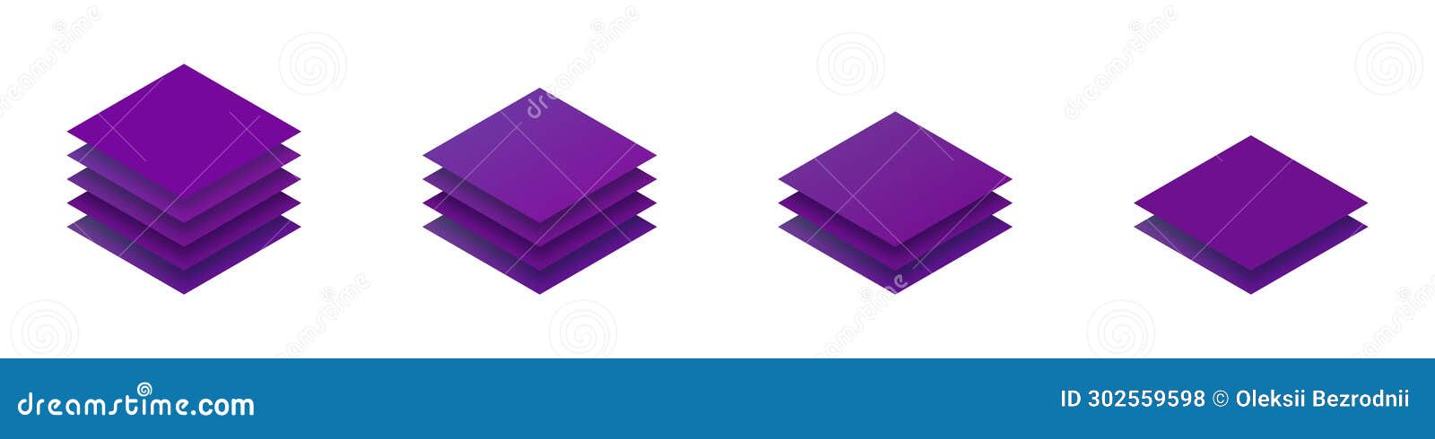Stack, Tier, Layers Tower Icon, Symbol. Multitier Icon Vector ...