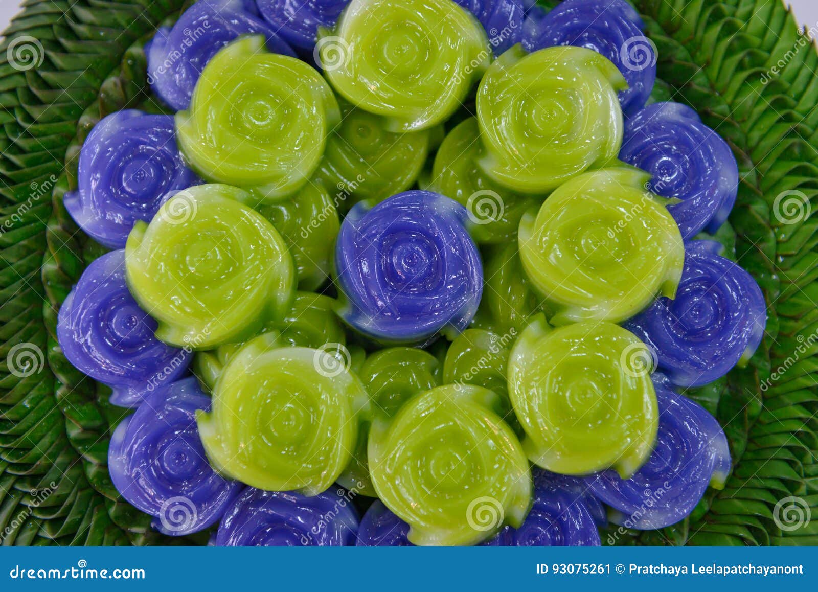 Khanom Chan, Thai Layer Sweet Cake, Is An Ancient Thai Dessert ...