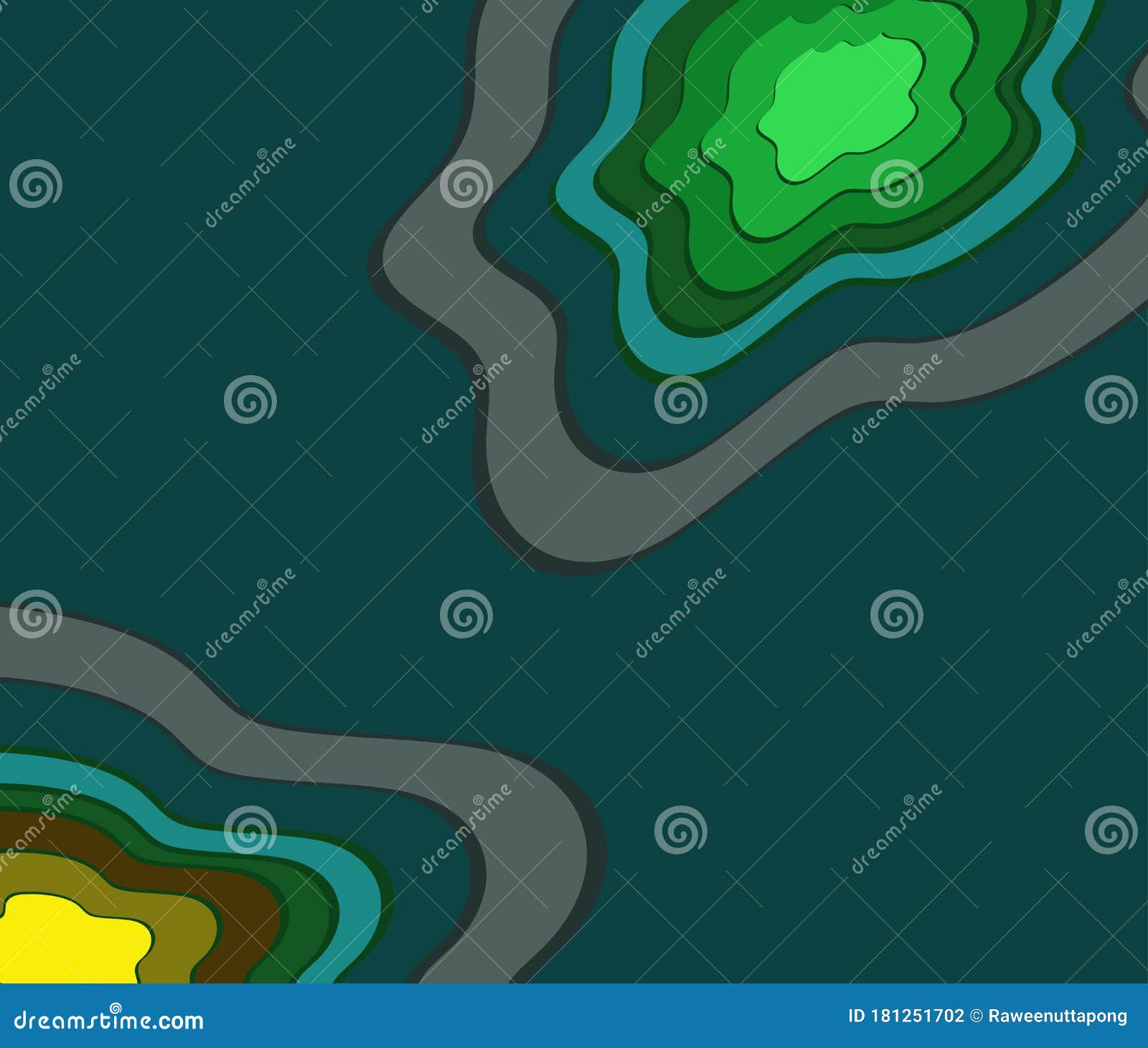 Layer wave style cut out stock vector. Illustration of presentation ...