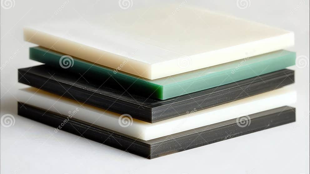 Layered Acrylic Sheets in Different Colors Highlighting Modern Design ...