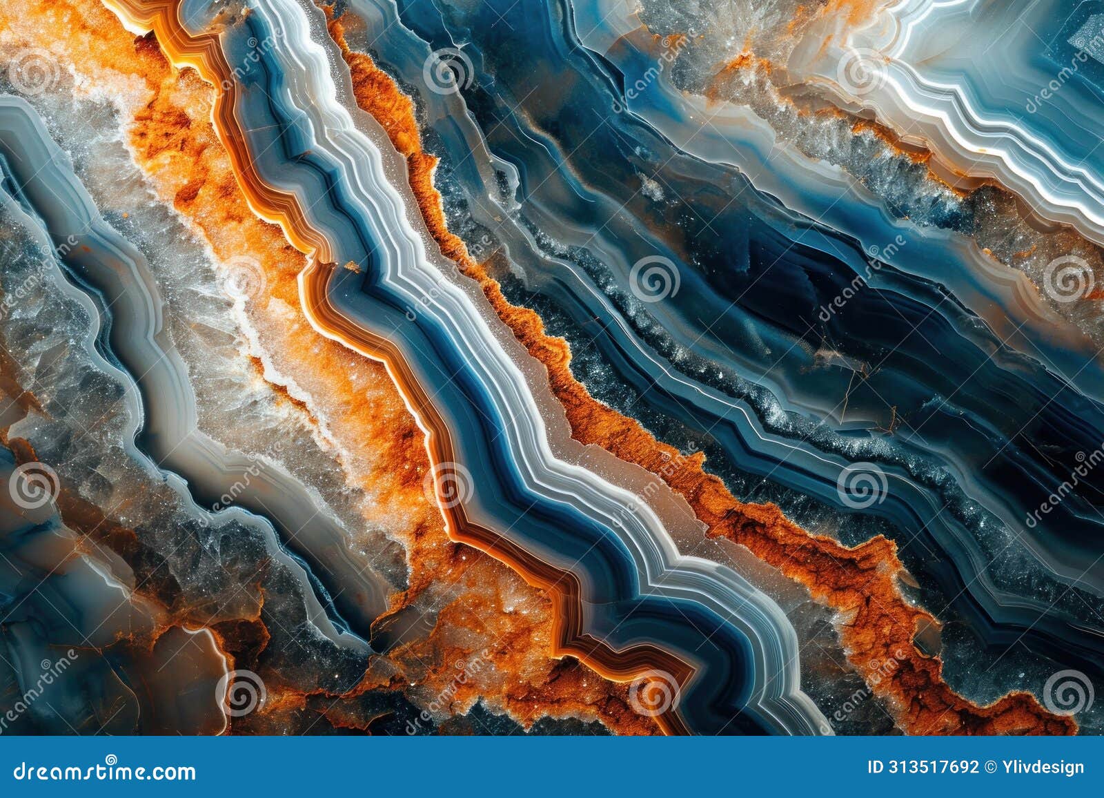 Layered Agate Structure Texture. Generate Ai Stock Illustration ...