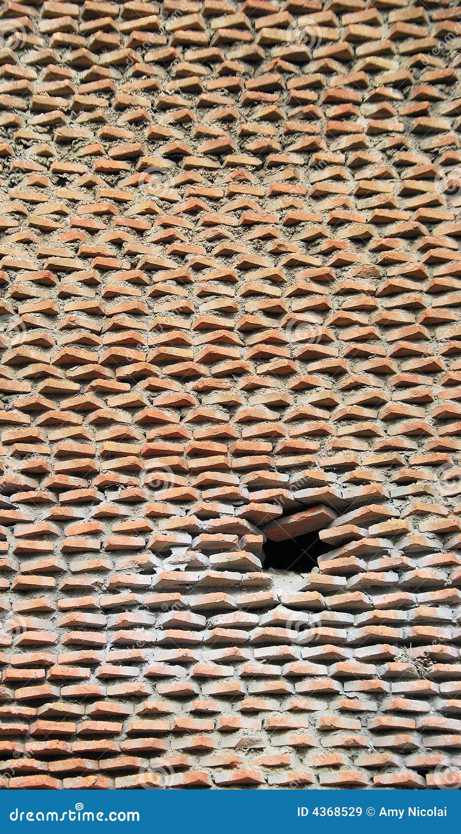 Layered brick support wall stock image. Image of layered - 4368529