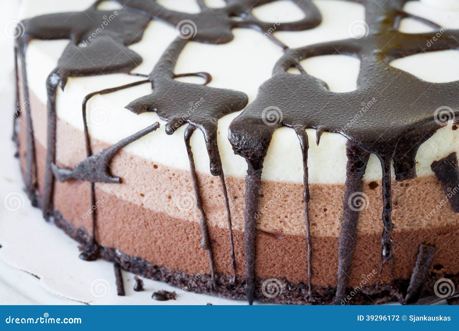 Layered cake macro stock photo. Image of icing, layered - 39296172