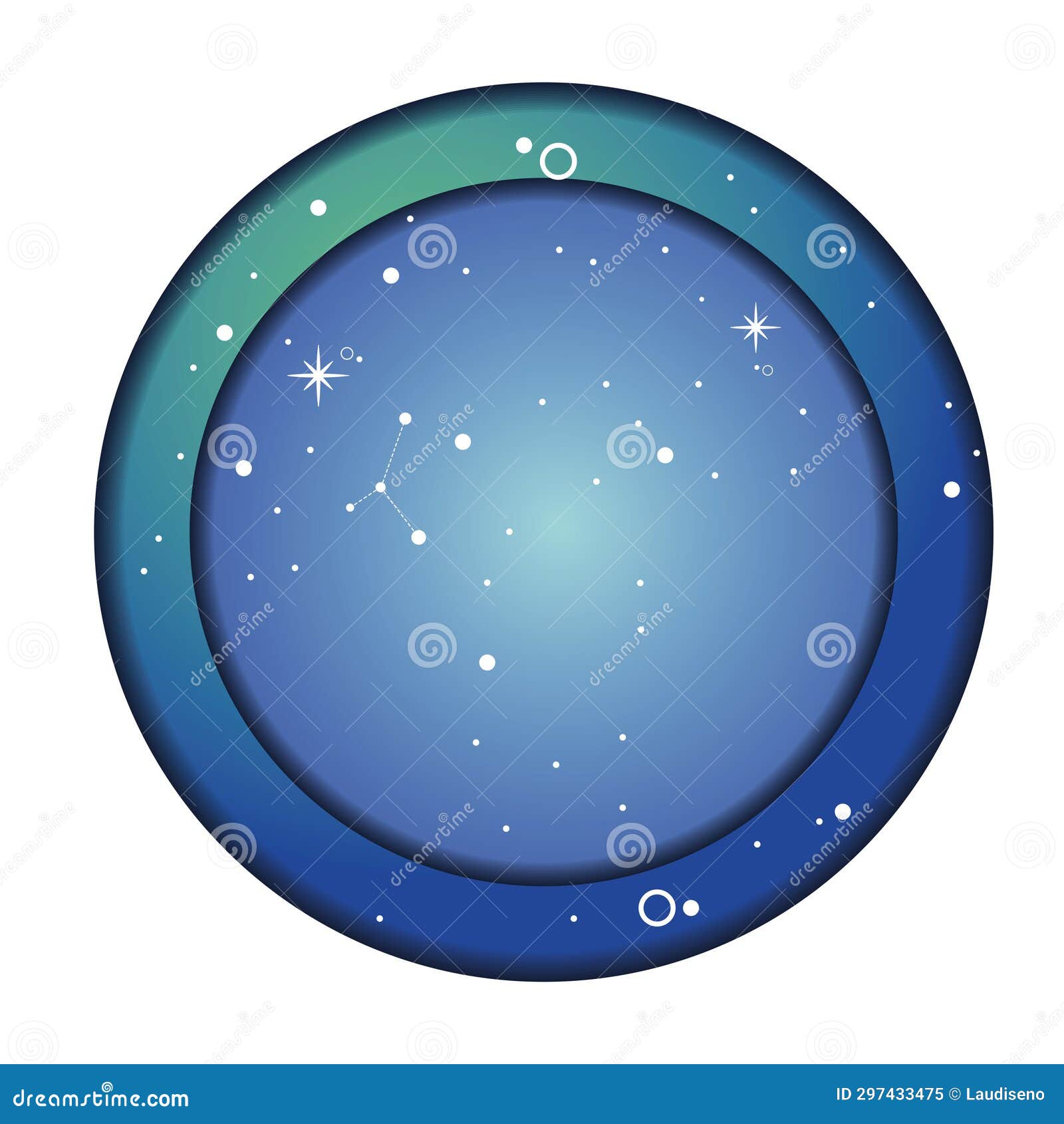 Layered Cartoon View of Outer Space Vector Stock Vector - Illustration of galaxy, science: 297433475