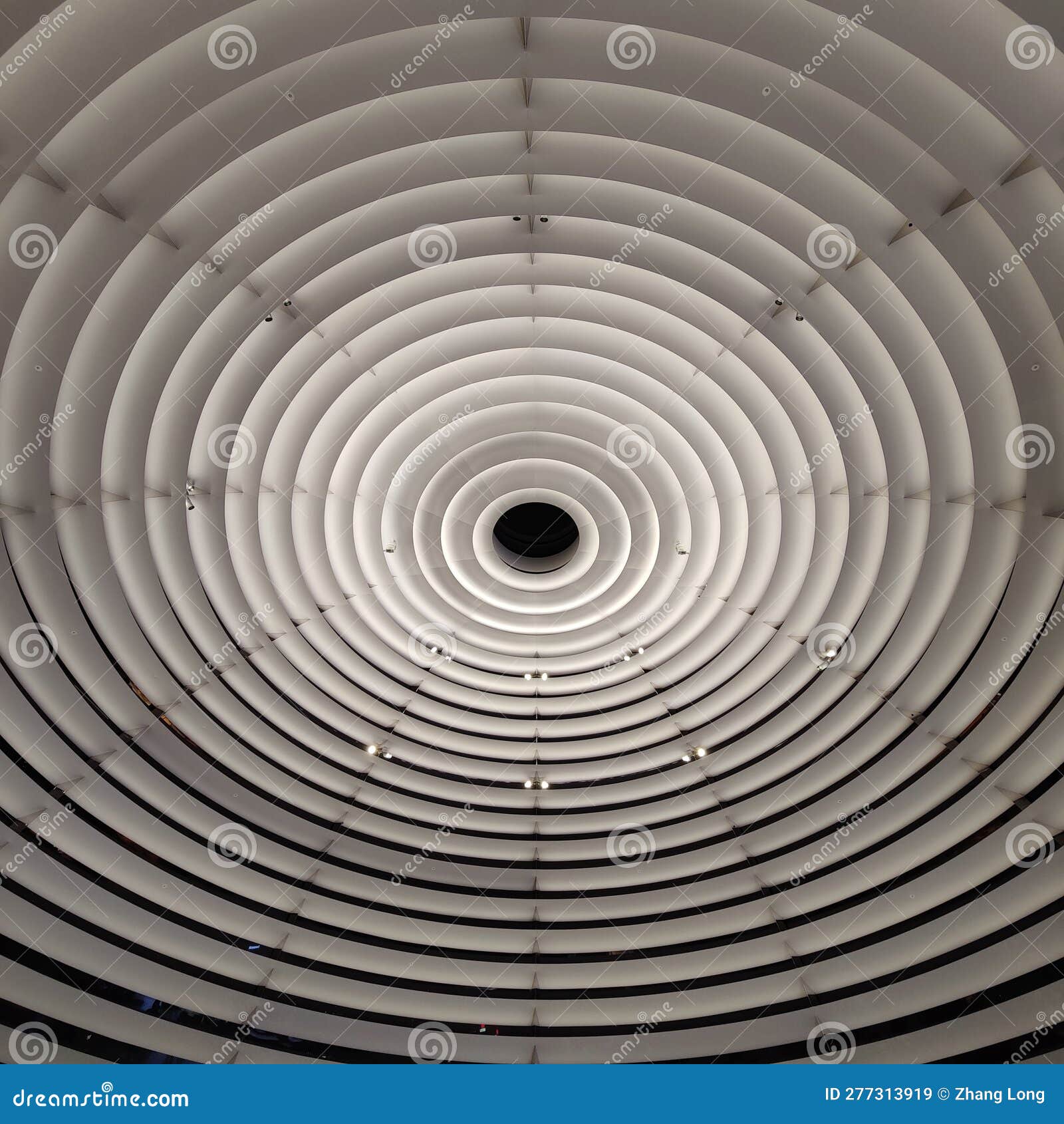 Layered Circle Structure of a Roof Stock Image - Image of larcircle ...