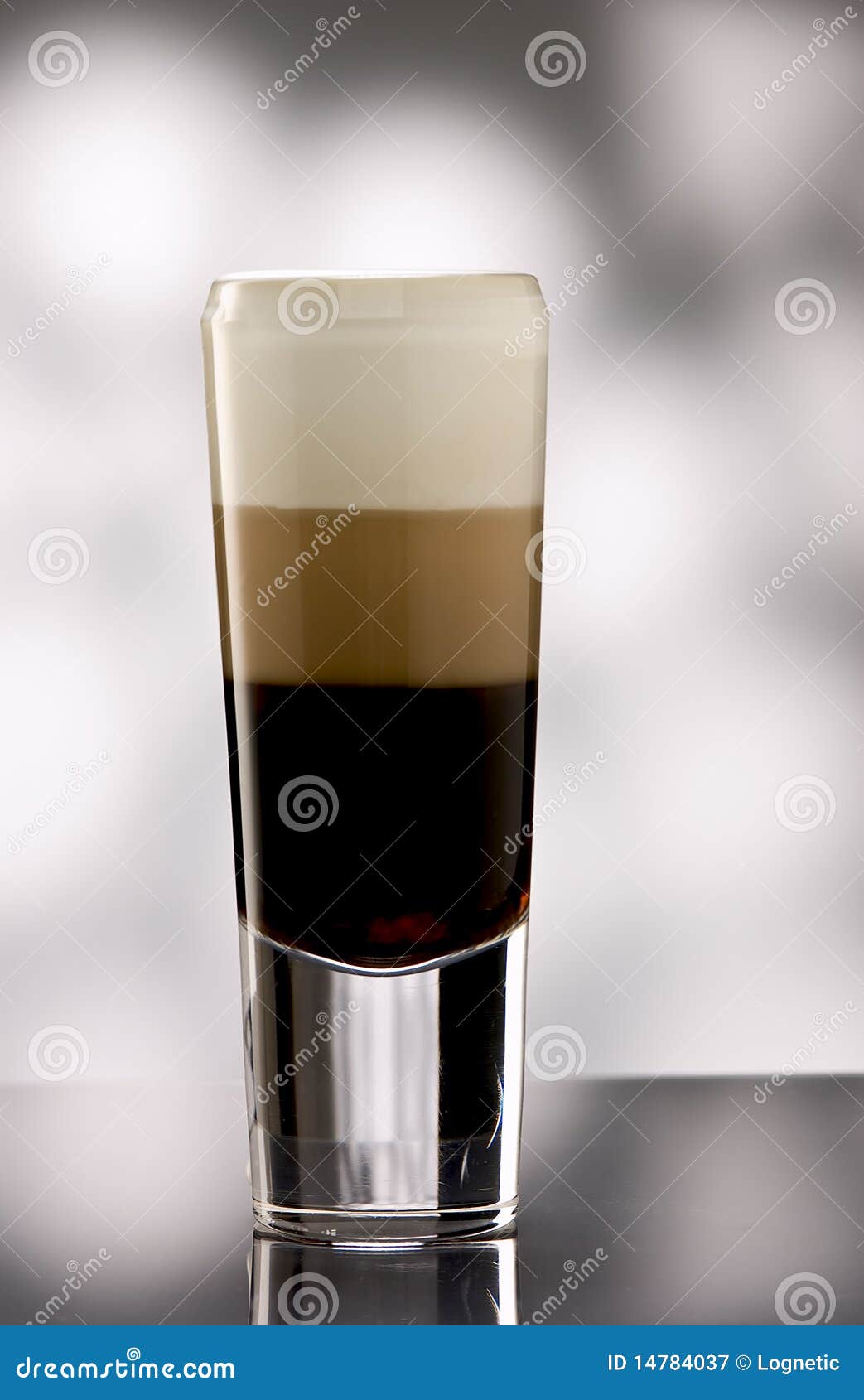 Layered coffee stock image. Image of foamy, black, liquid - 14784037