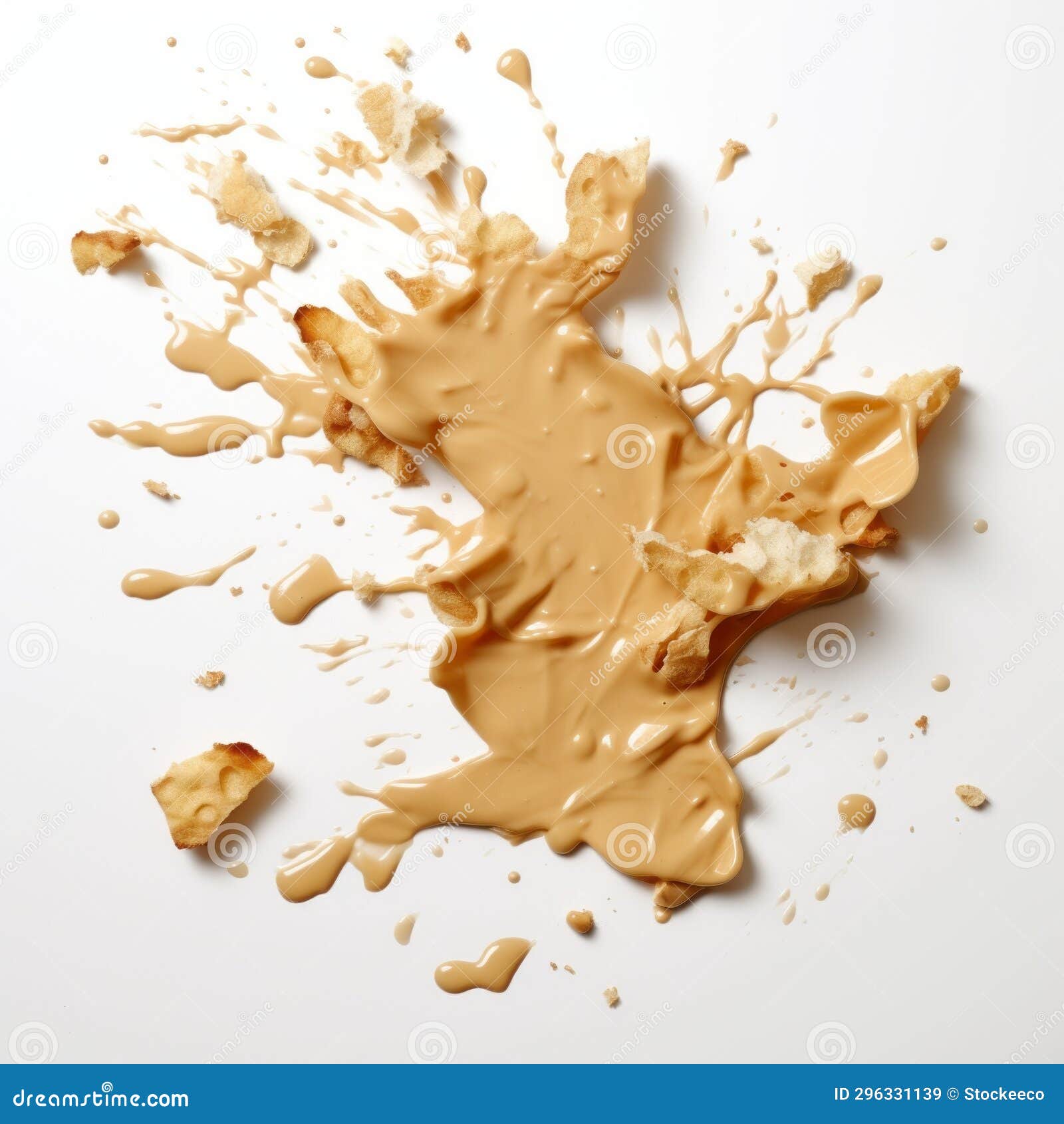 Layered and Complex Compositions: Peanut Butter Splatter on White ...