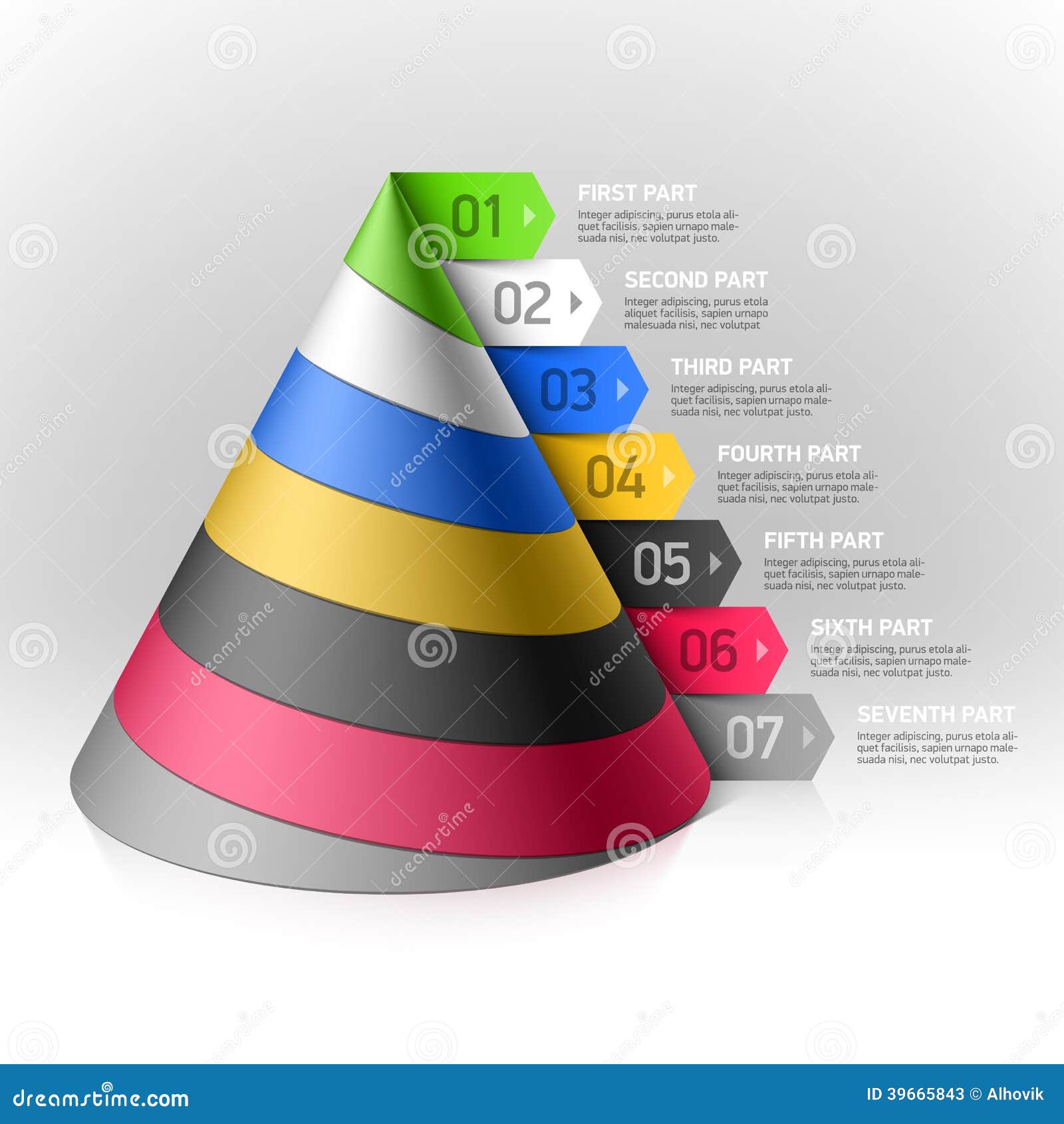 Layered Cone Design Element Stock Vector - Illustration of info ...