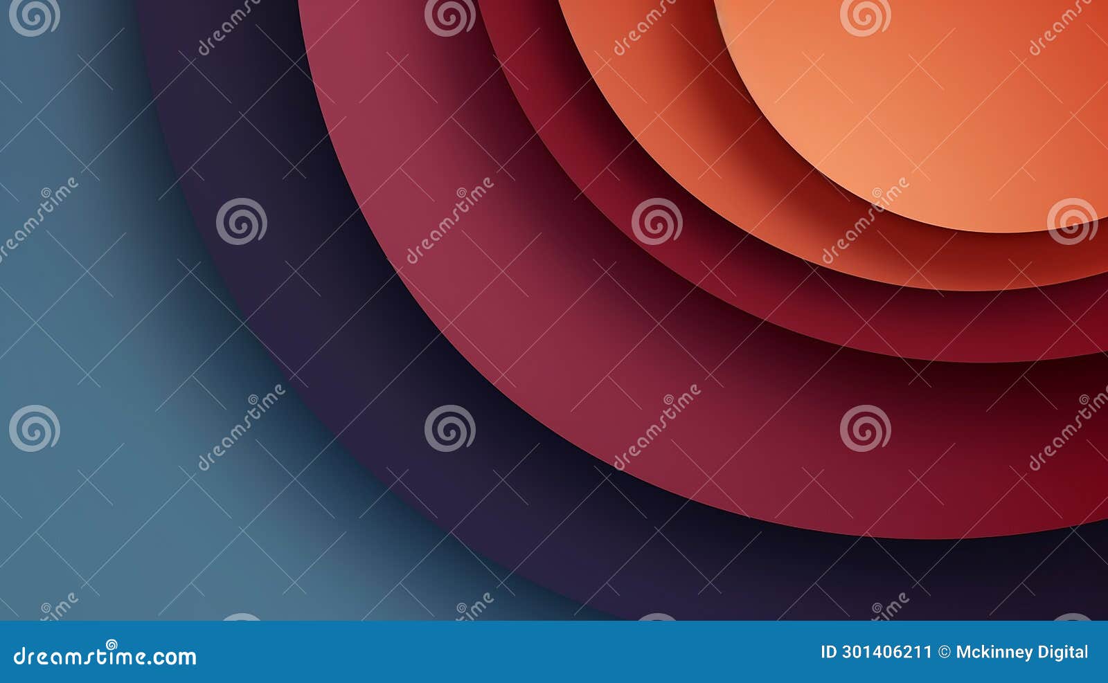 Layered Design in Wave and Line Concept in Multiple Colors. Stock ...